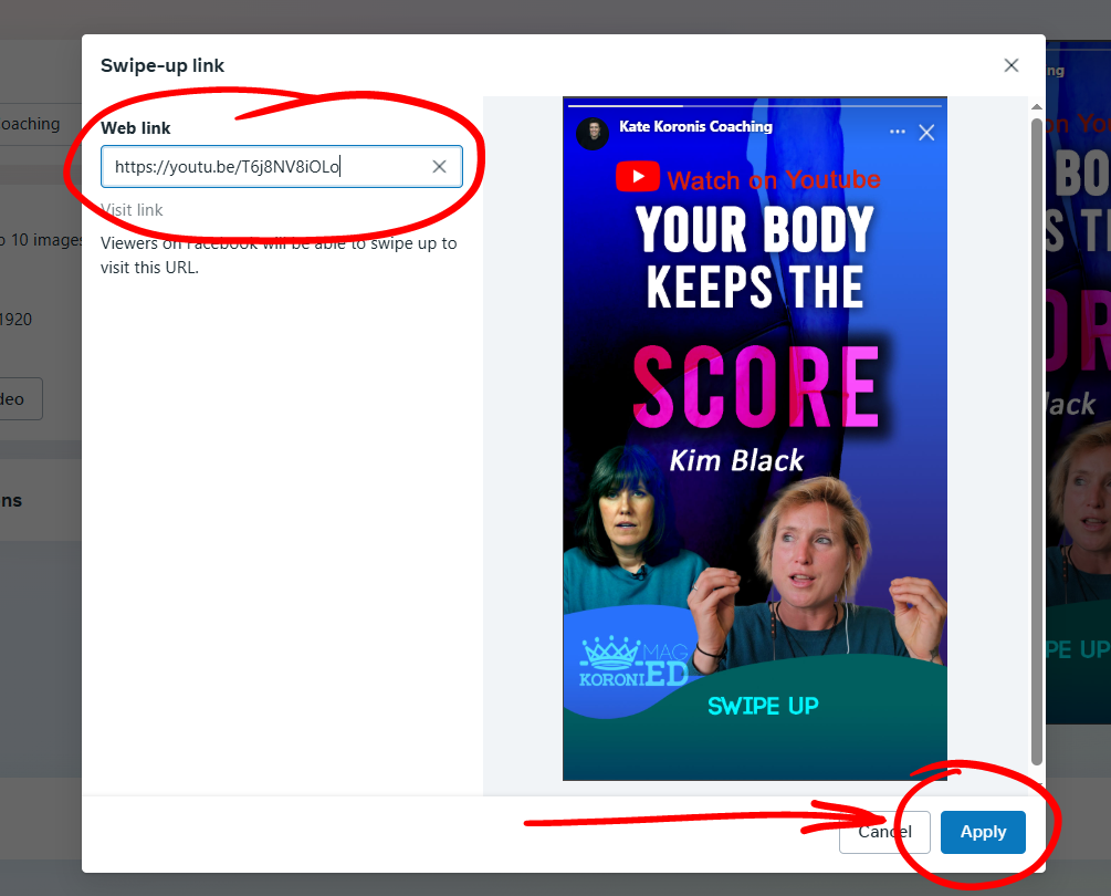 How to Post Facebook Stories with a Link via Meta Business | KoroniED ...